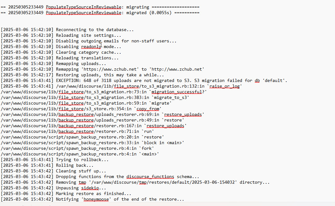 Discoruse 恢复踩坑记 S3 - Discourse - iSharkFly